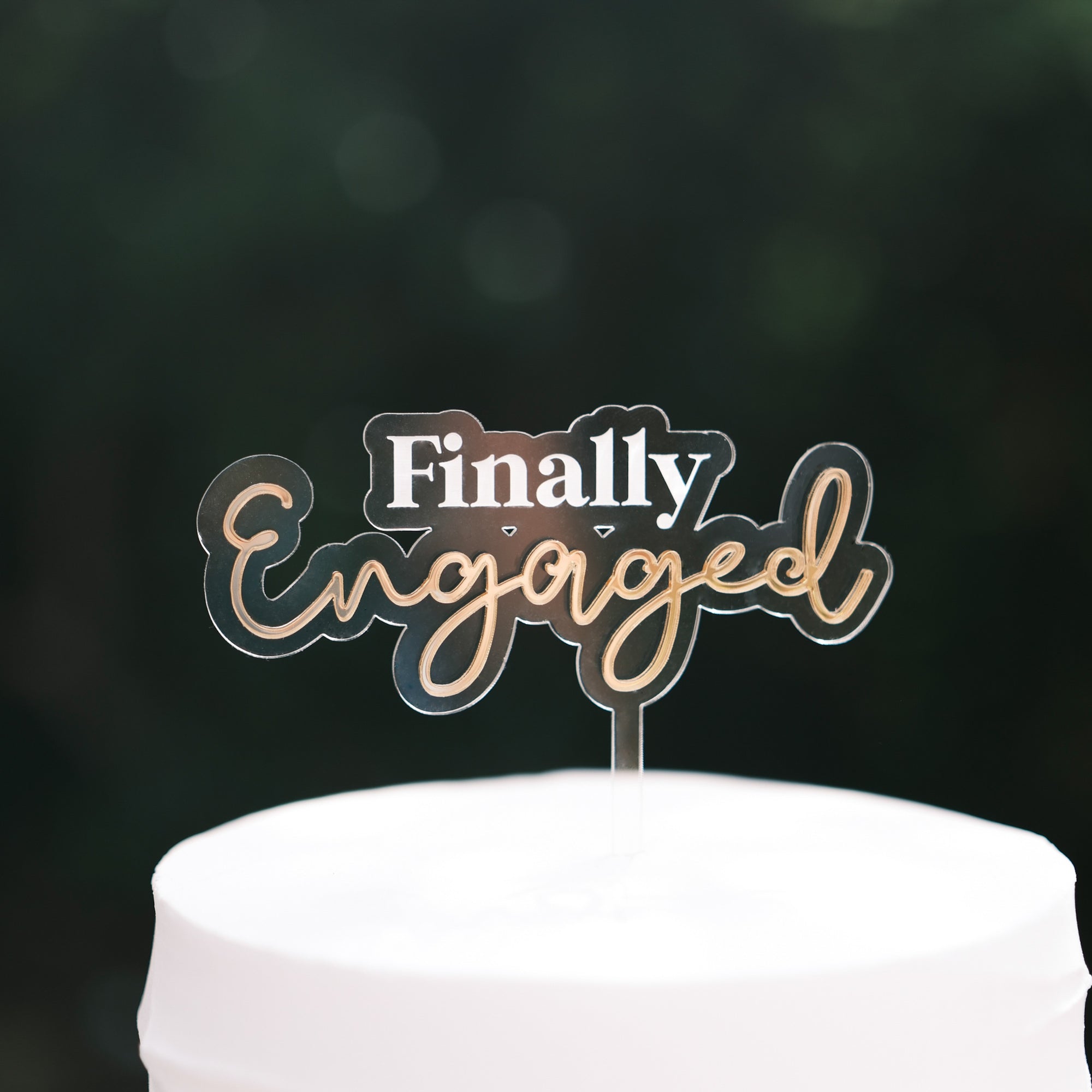 Finally Engaged Cake Topper By Inketch – inketch