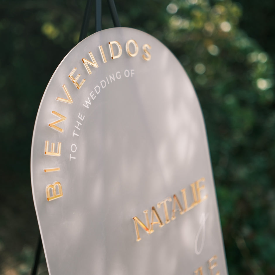 Wedding Welcome Signs: Fully Personalized, Acrlyic or Wood – inketch