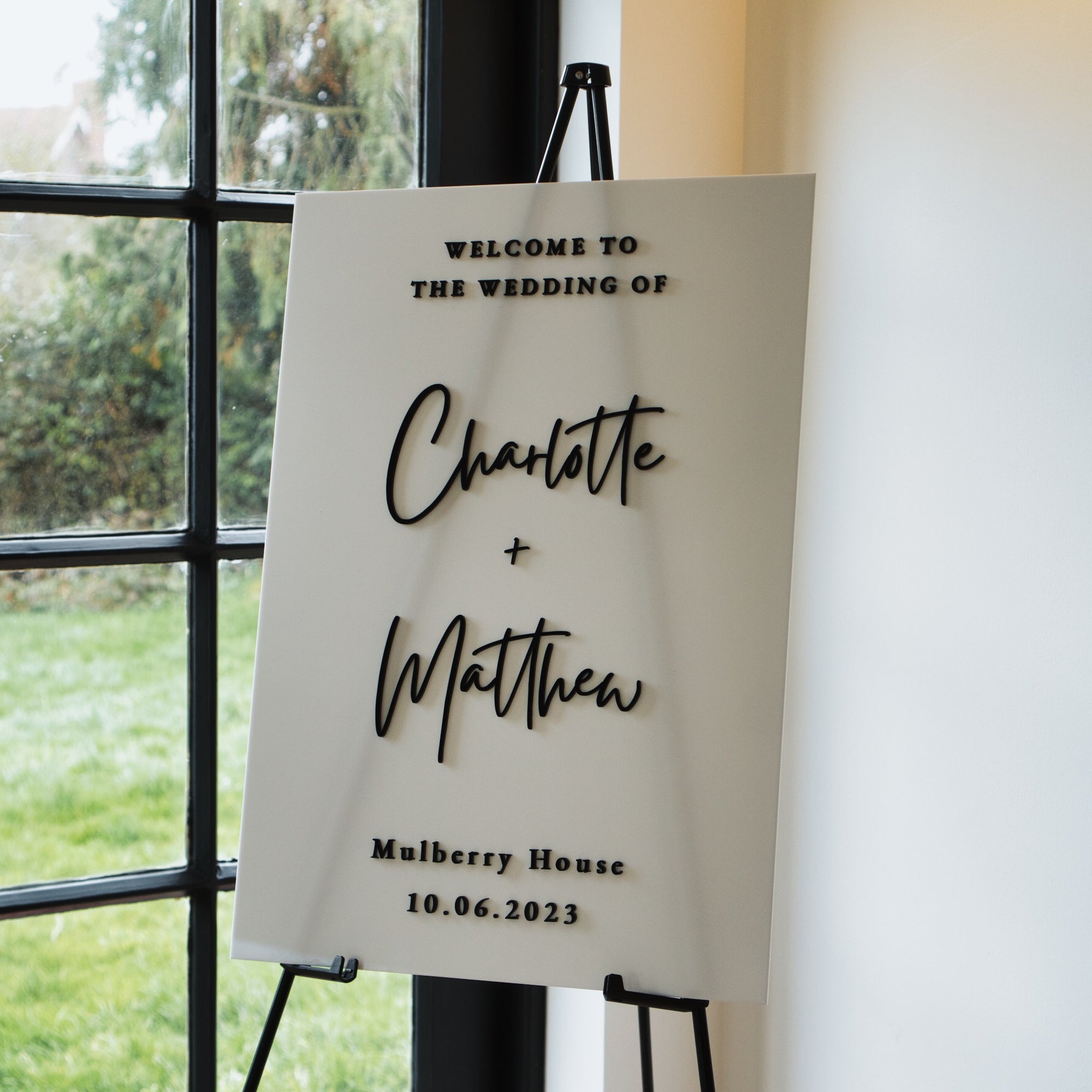 Welcome to Our Wedding A2 Sign by Inketch – inketch