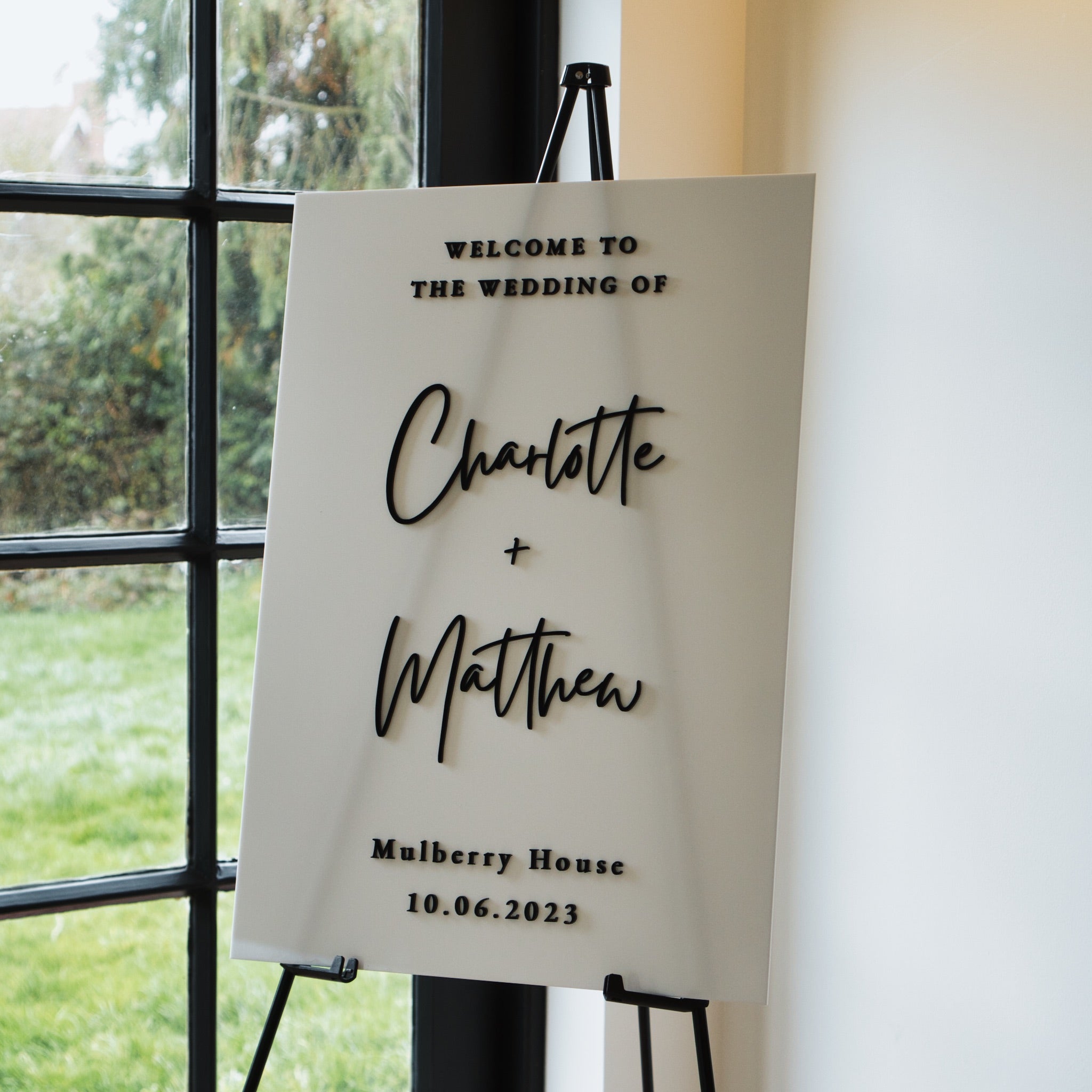 Welcome to Our Wedding A2 Sign by Inketch – inketch