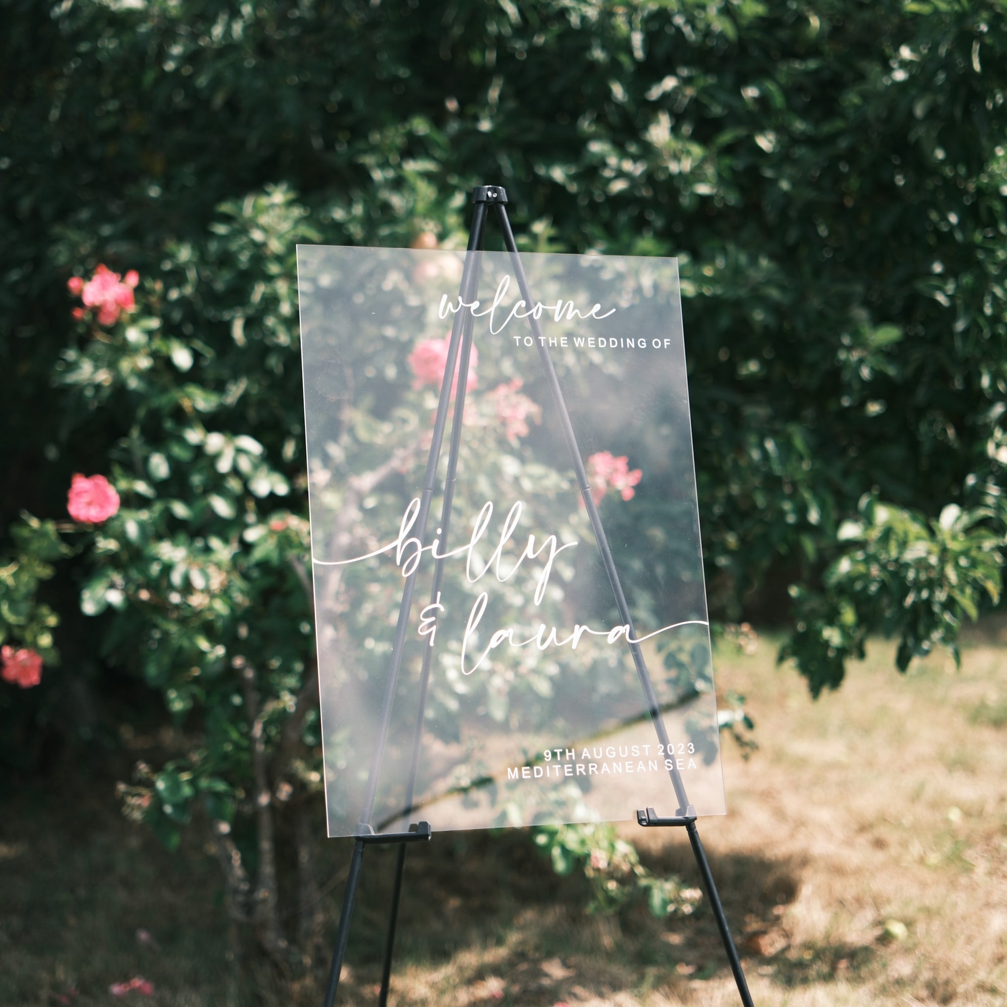 Customised Wedding Welcome Sign by Inketch – inketch