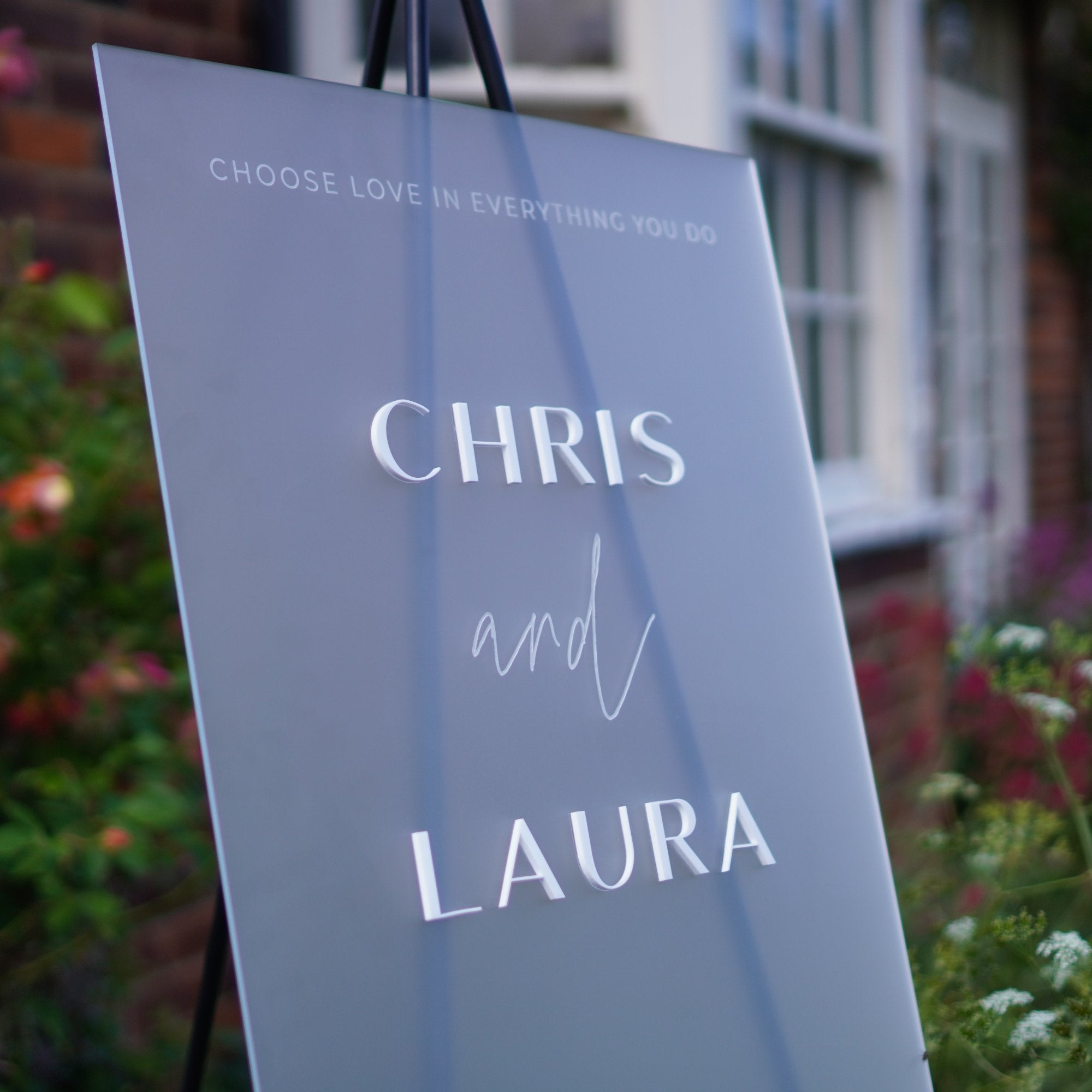 3D Wedding Sign A2 Size by Inketch – inketch