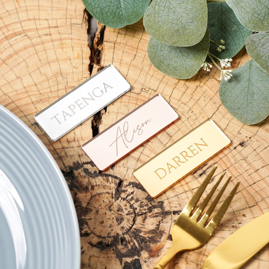 Personalised Wedding Place Name Cards & Settings – inketch