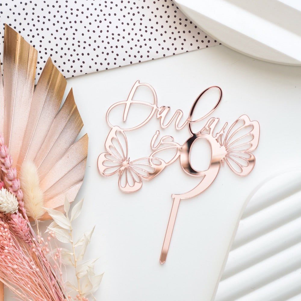 Personalised Butterfly Cake Topper By Inketch – inketch