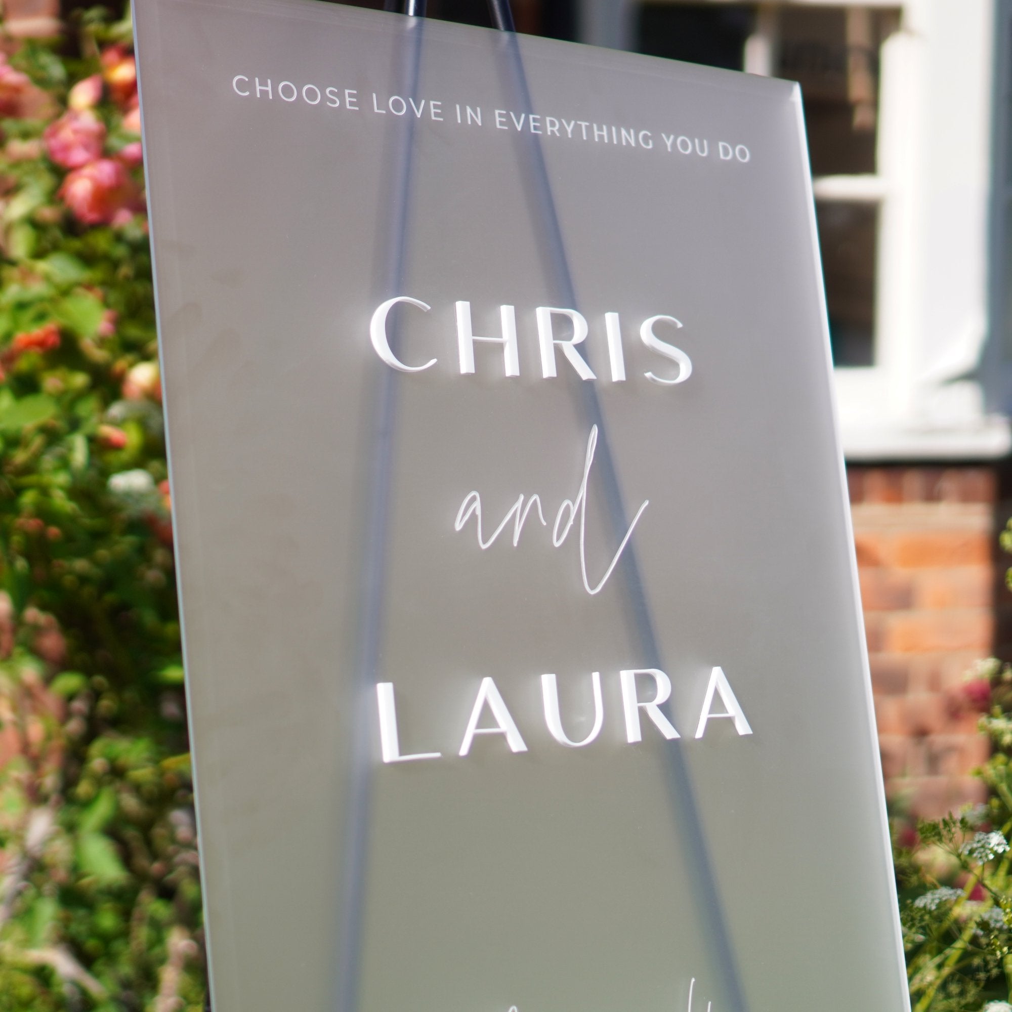 3D Wedding Sign A2 Size by Inketch – inketch