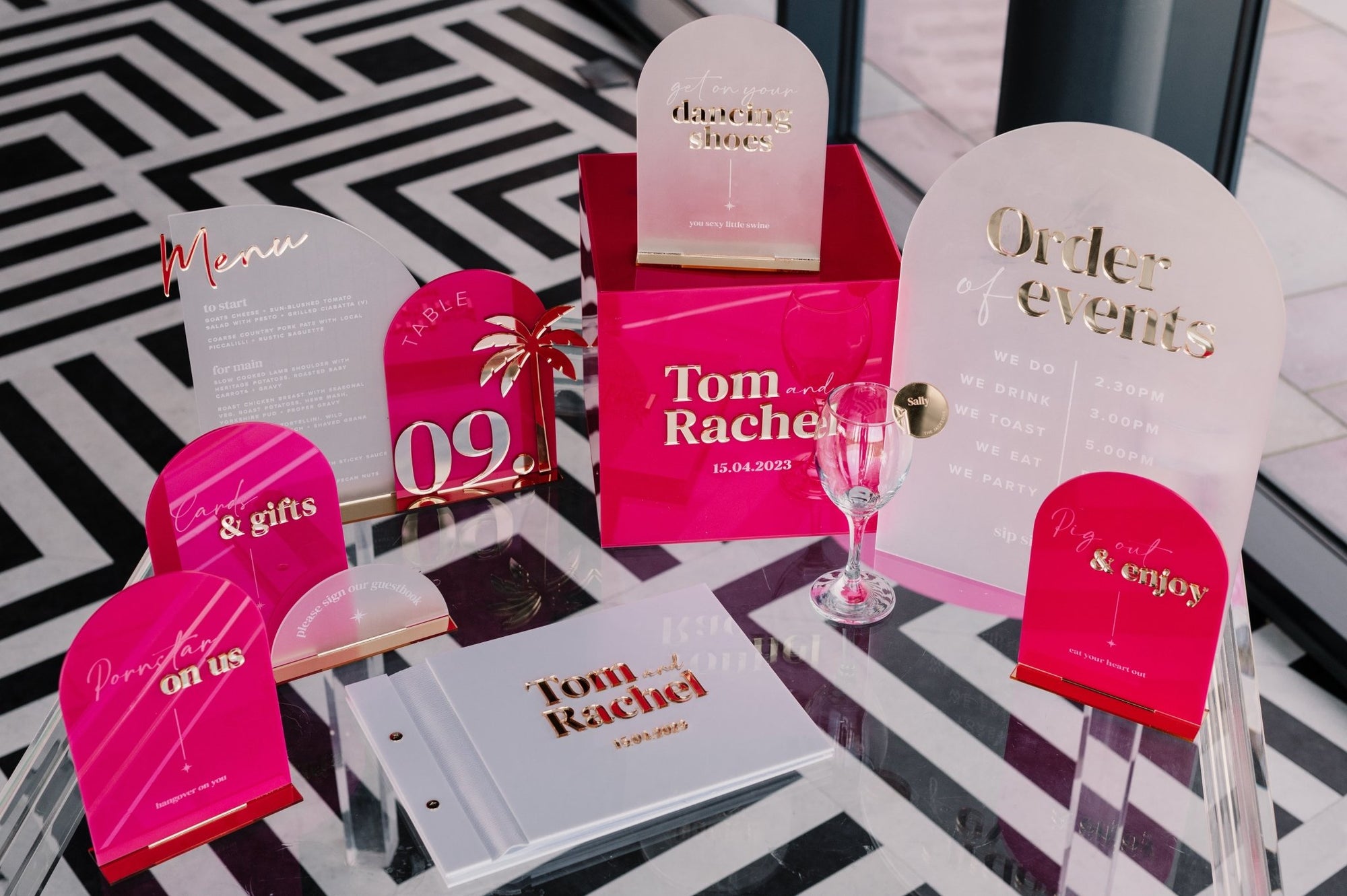 Acrylic Wedding Signage Bundle By Inketch – inketch